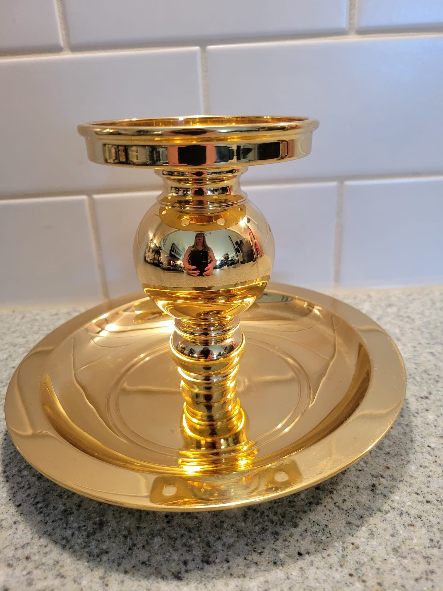 Autor Mellow Kauen partylite kerzenhalter messing Keil Maschine ...