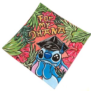Hand Painted Stitch Theme Graduation Cap Topper - Etsy