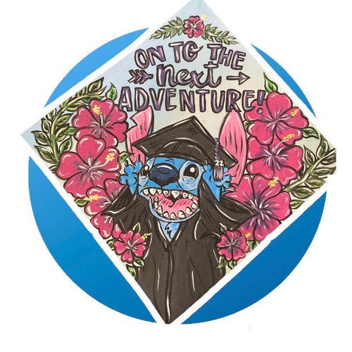 Stitch Graduation Cap Topper - Etsy