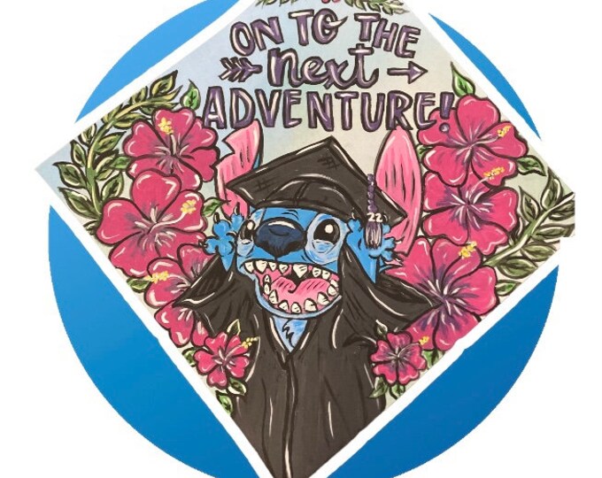 Graduation Cap Topper Lilo & Stitch for My Ohana Family College ...