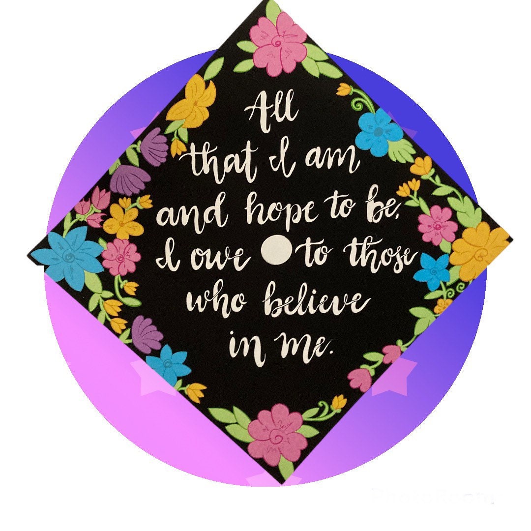 All That I Am Graduation Cap Topper - Etsy