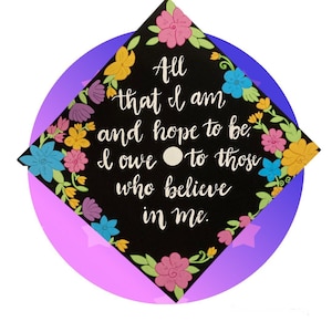 All That I Am Graduation Cap Topper Etsy