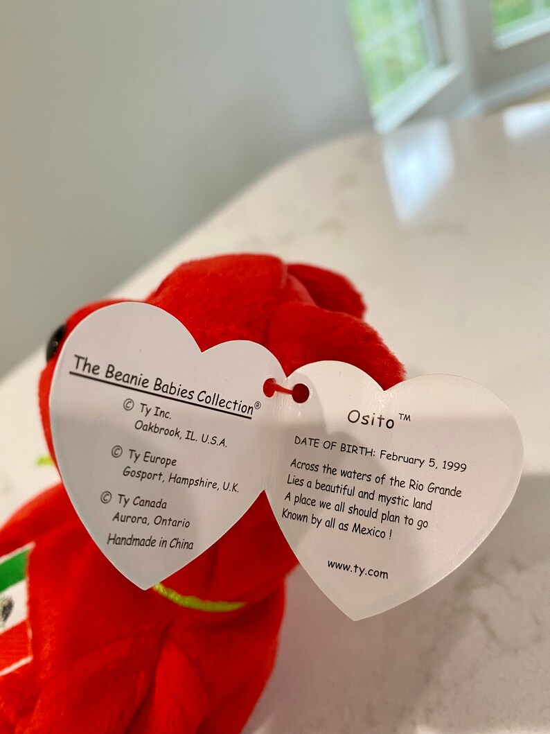 RARE Osito Ty Beanie Baby - Etsy