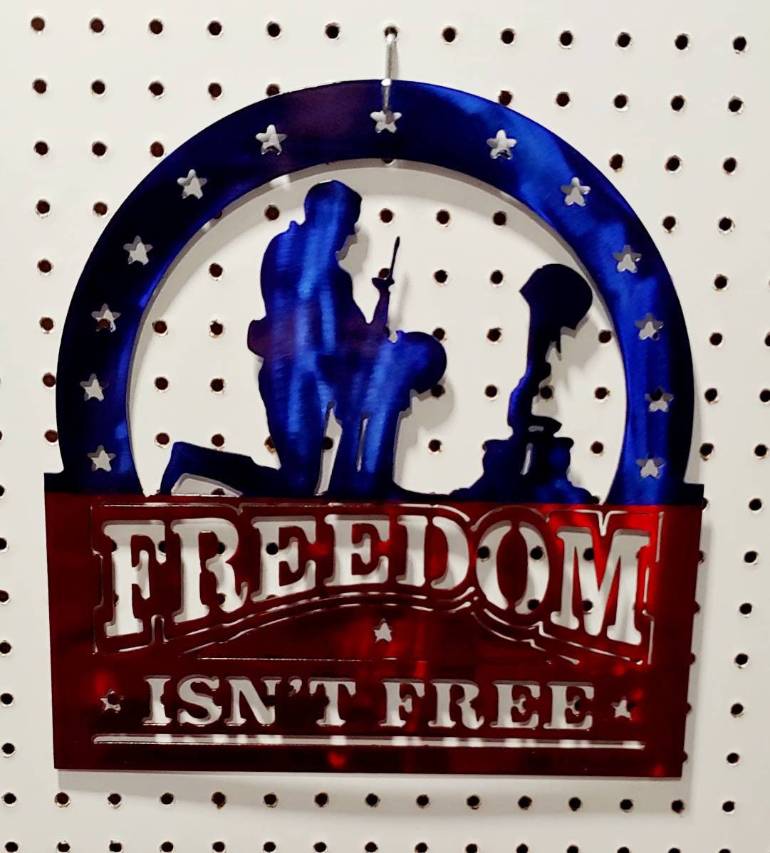 Freedom Isn't Free Metal Sign - Etsy