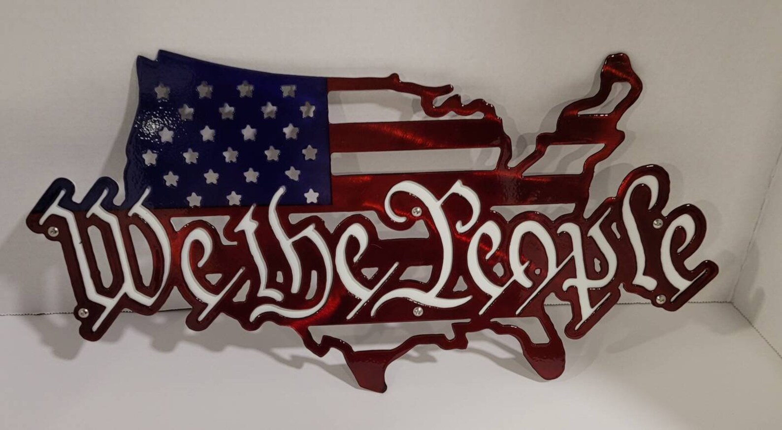 We the People USA Flag Layered Sign - Etsy