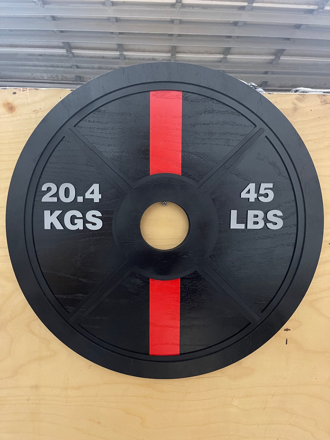 22 Inch Weight Plate Plaque - Etsy
