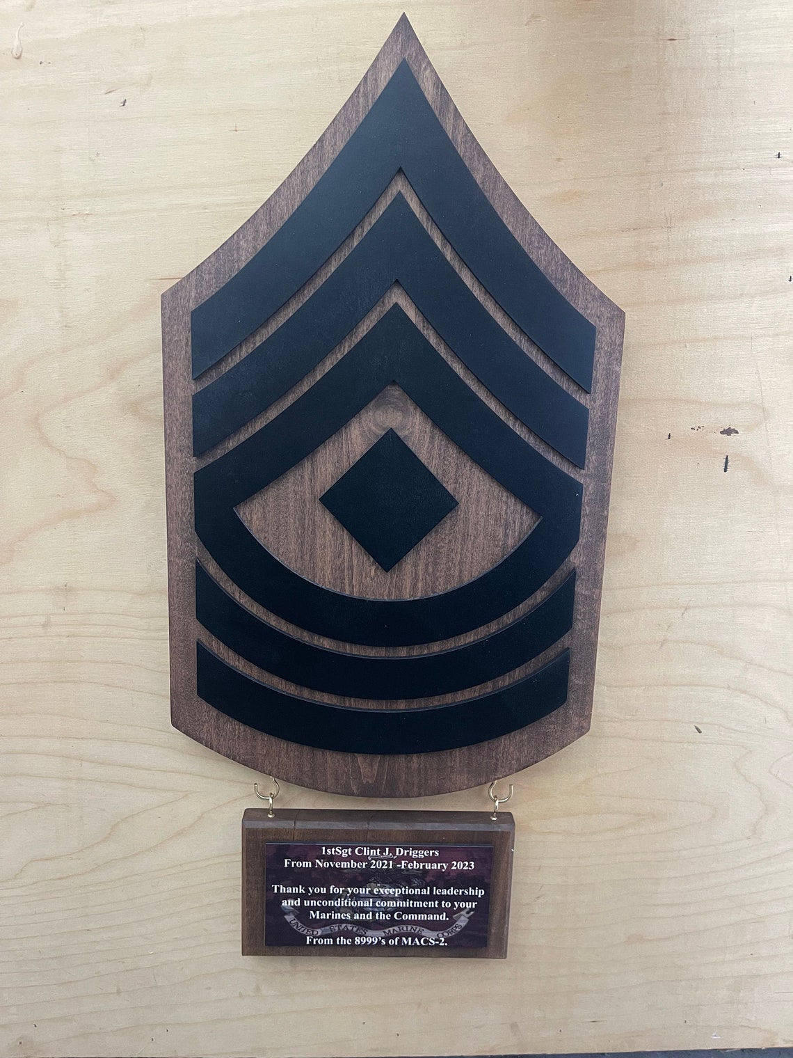 Military Rank Wall Display - Etsy