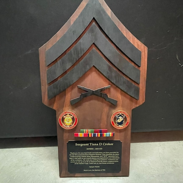 Usmc Plaques - Etsy