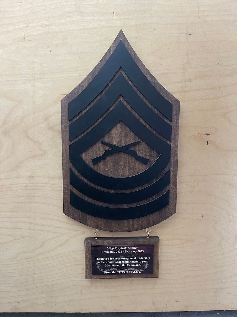 Military Rank Wall Display - Etsy