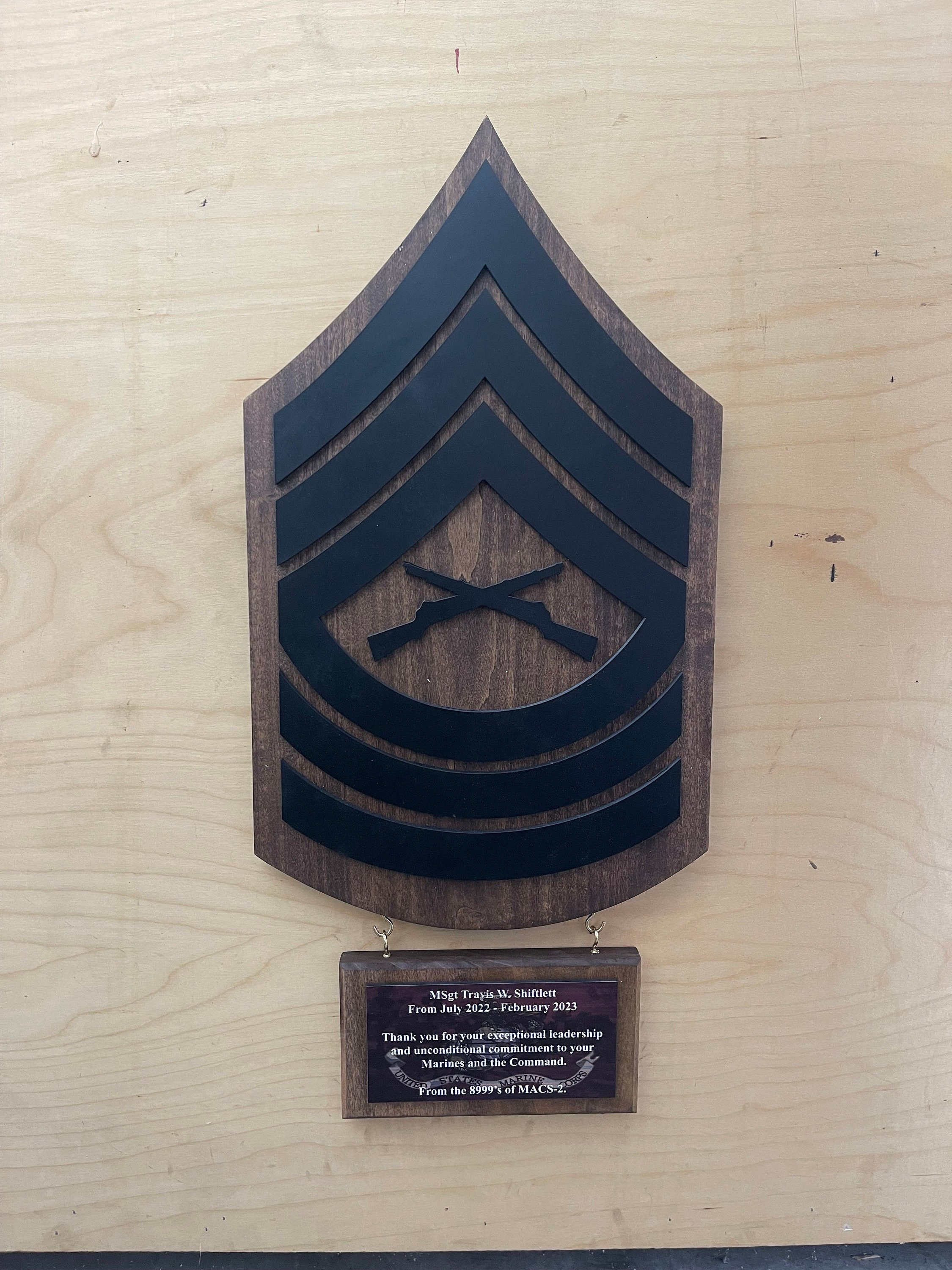 Military Rank Wall Display - Etsy