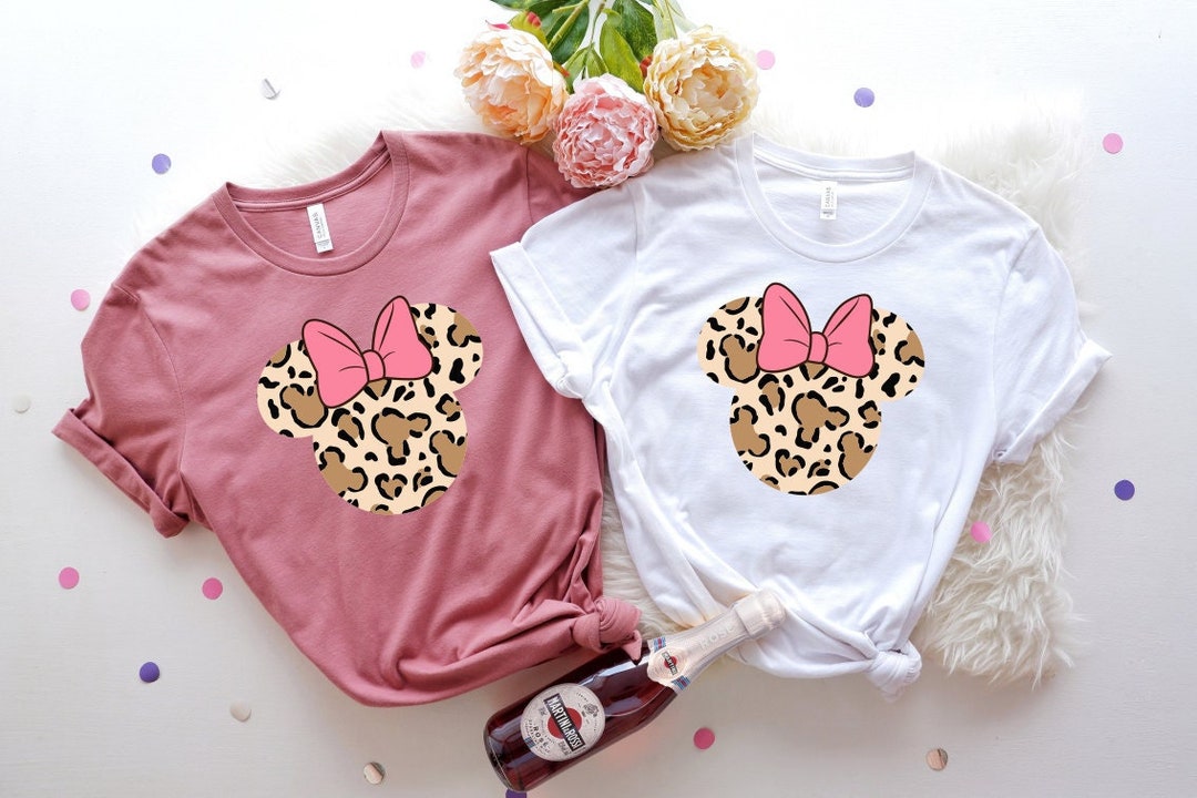 Minnie Leopard Shirt, Safari Mouse Shirt, Cheetah Minnie Shirt, Animal ...