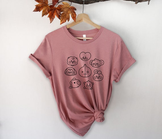 BT21 Characters Shirts Korean-pop Shirts BTS Symbol Kpop - Etsy