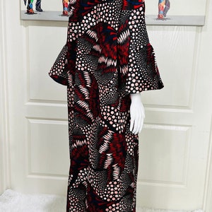 African Print Kimono Red Ankara Print Kimono African Wax Print - Etsy