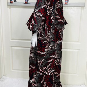 African Print Kimono Red Ankara Print Kimono African Wax Print - Etsy