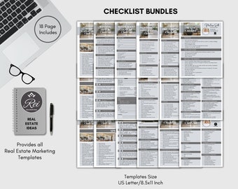 Real Estate Checklist Bundle, Listing Checklist for Realtors, Real ...