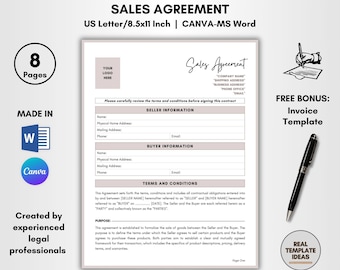 Sales-contract-template - Etsy