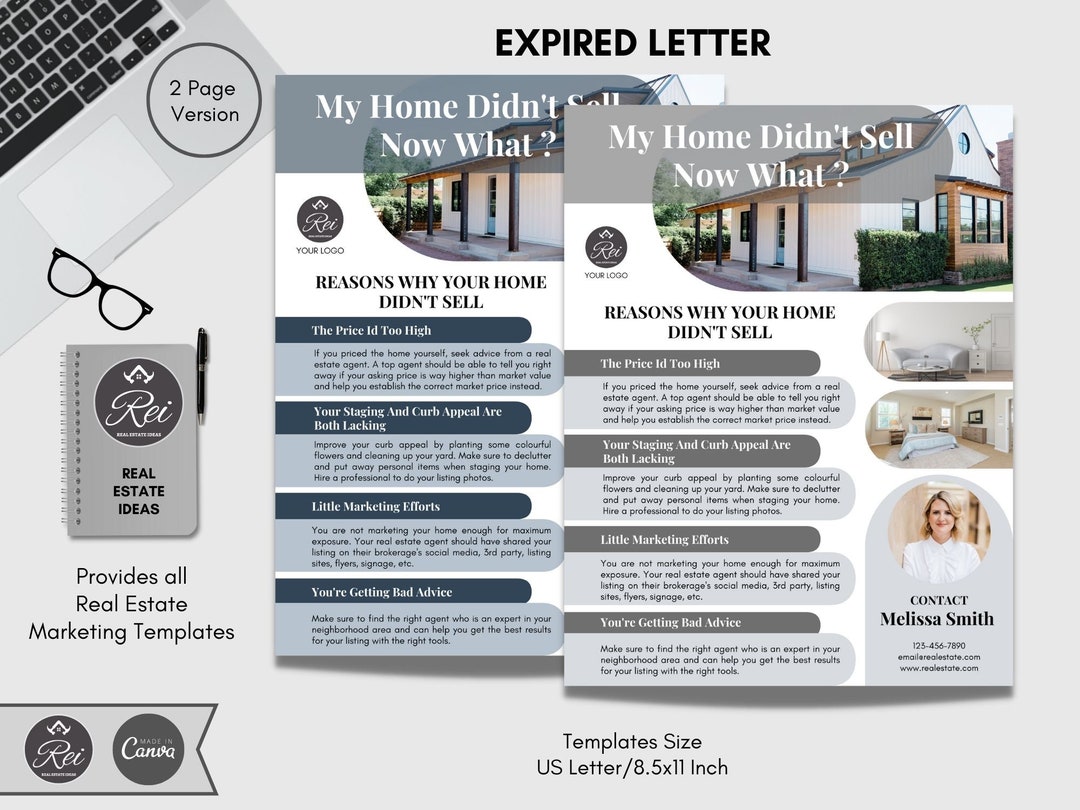 Expired Listing Letter, Real Estate Expired Letter, Listing Handout ...