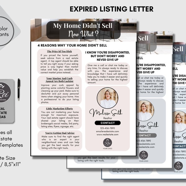 Real Estate Expired Listing Template - Etsy