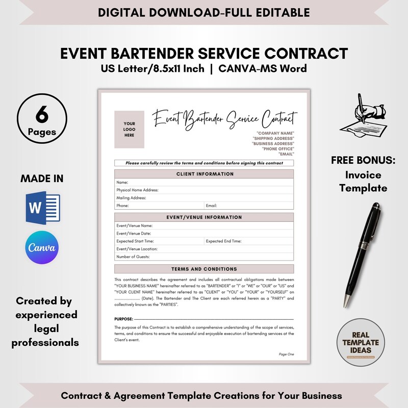 Baby Shower Contract - Etsy