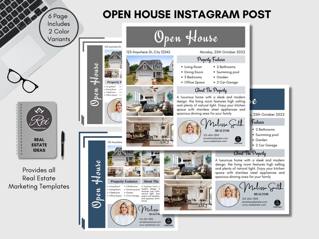 6 Open House Instagram Post, Real Estate Instagram Post, Open House ...
