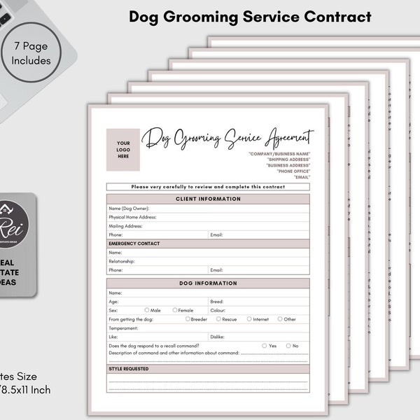 Grooming Employee Contract - Etsy