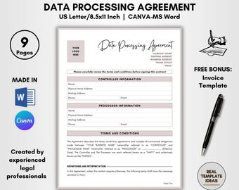 Data Processing Agreement Template - Etsy