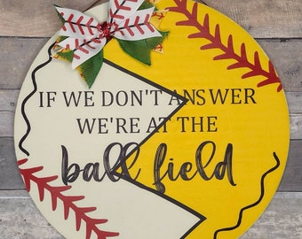 Ball Field Sign - Etsy