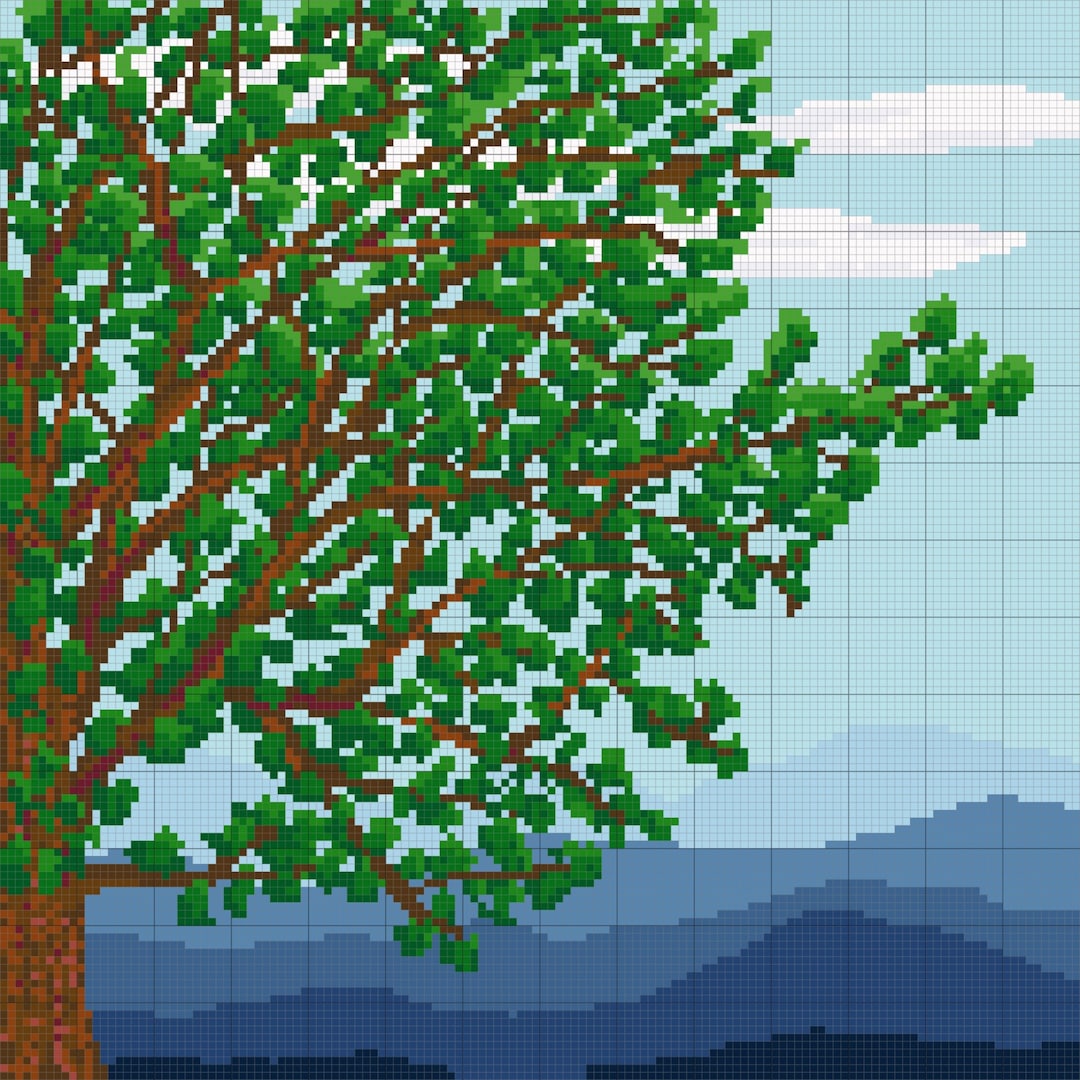 Tree in Four Seasons Cross Stitch Pattern - Etsy
