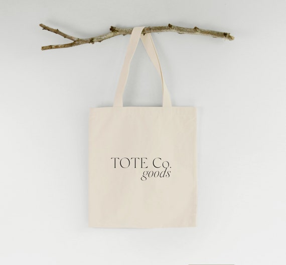 Logo Tote Bag / Minimalist Tote Bag Cute Tote Cotton Tote - Etsy