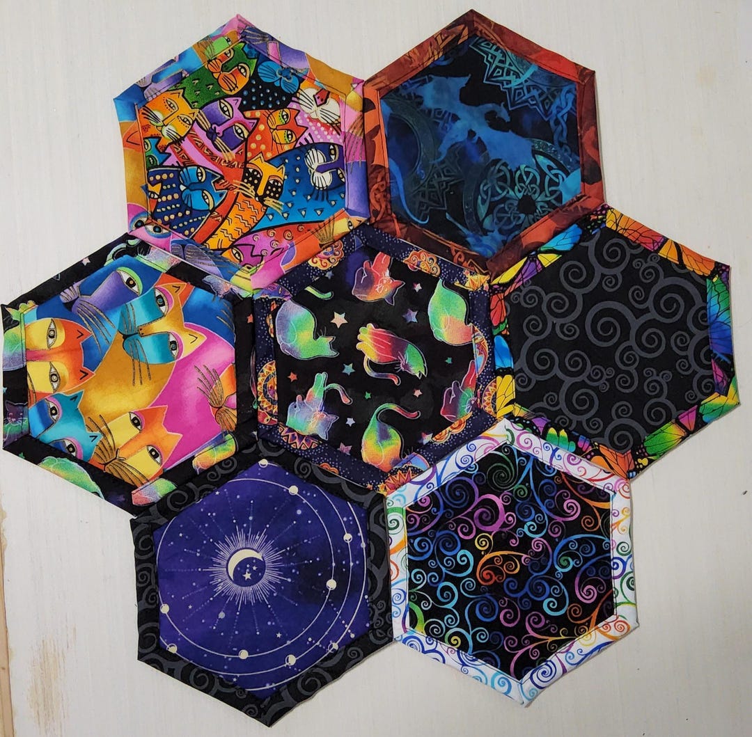 Hexies Mini Quilts Batch One - Etsy
