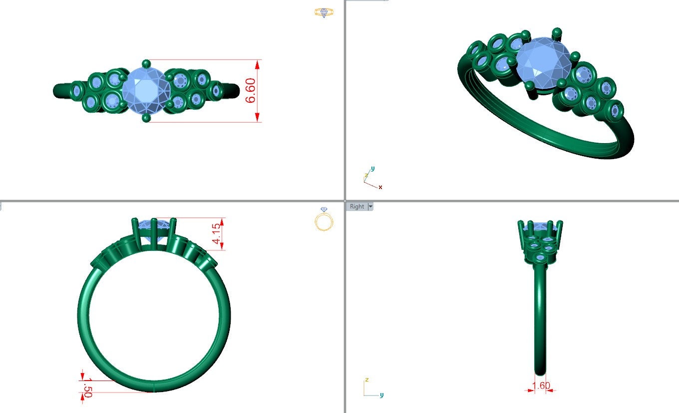 CAD Design Ring Custom Jewelry Design CAD Services Custom - Etsy