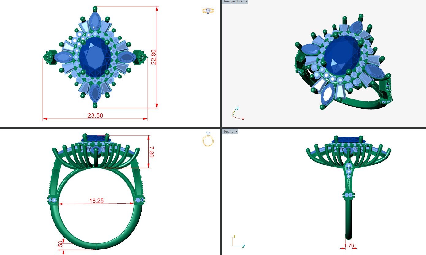 CAD Design Ring, Custom Jewelry Design, CAD Services, Custom Design ...