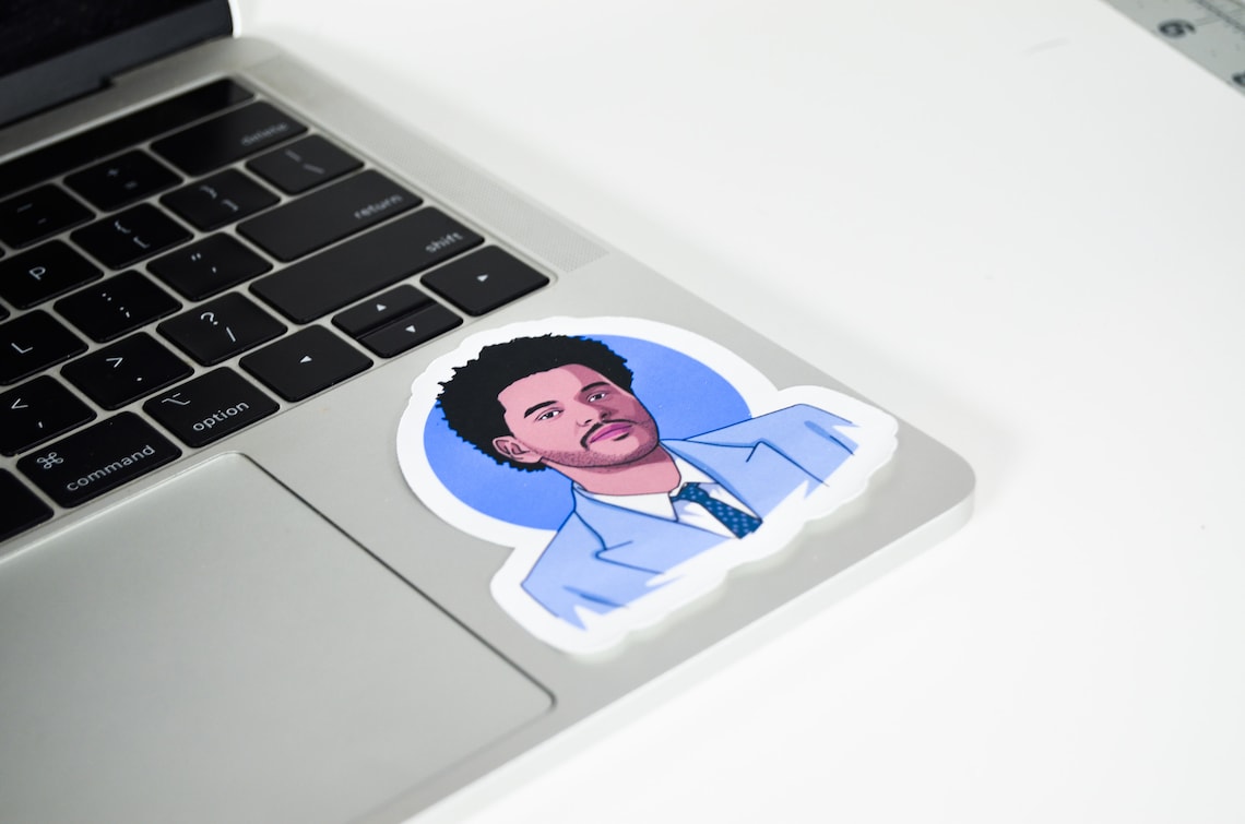 The Weeknd Sticker Custom Art Sticker Vinyl Laptop Labels - Etsy