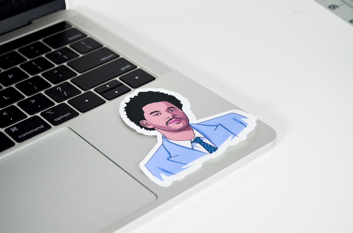 The Weeknd Sticker Custom Art Sticker Vinyl Laptop Labels - Etsy