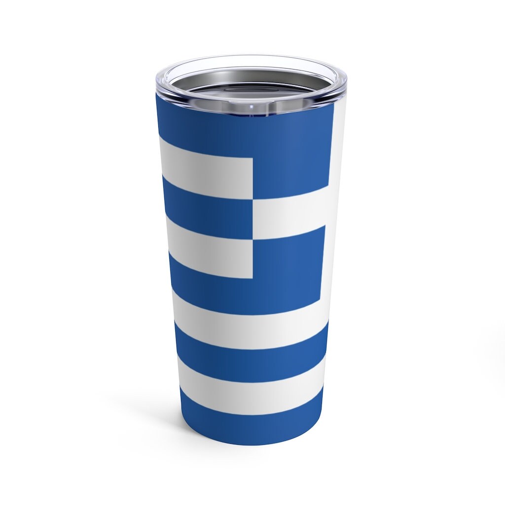 Greece Greek Flag 20oz Stainless Steel Tumbler - Etsy