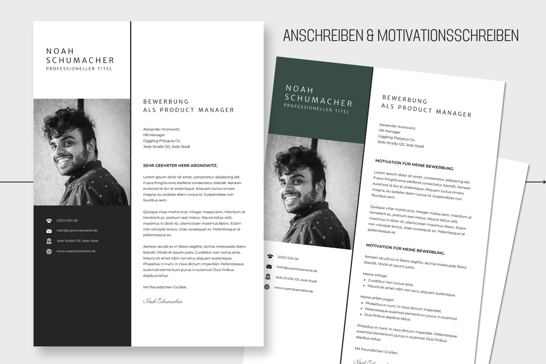 Bewerbungsvorlagen Deutsch Bewerbung für Schüler Lebenslauf Vorlage ...