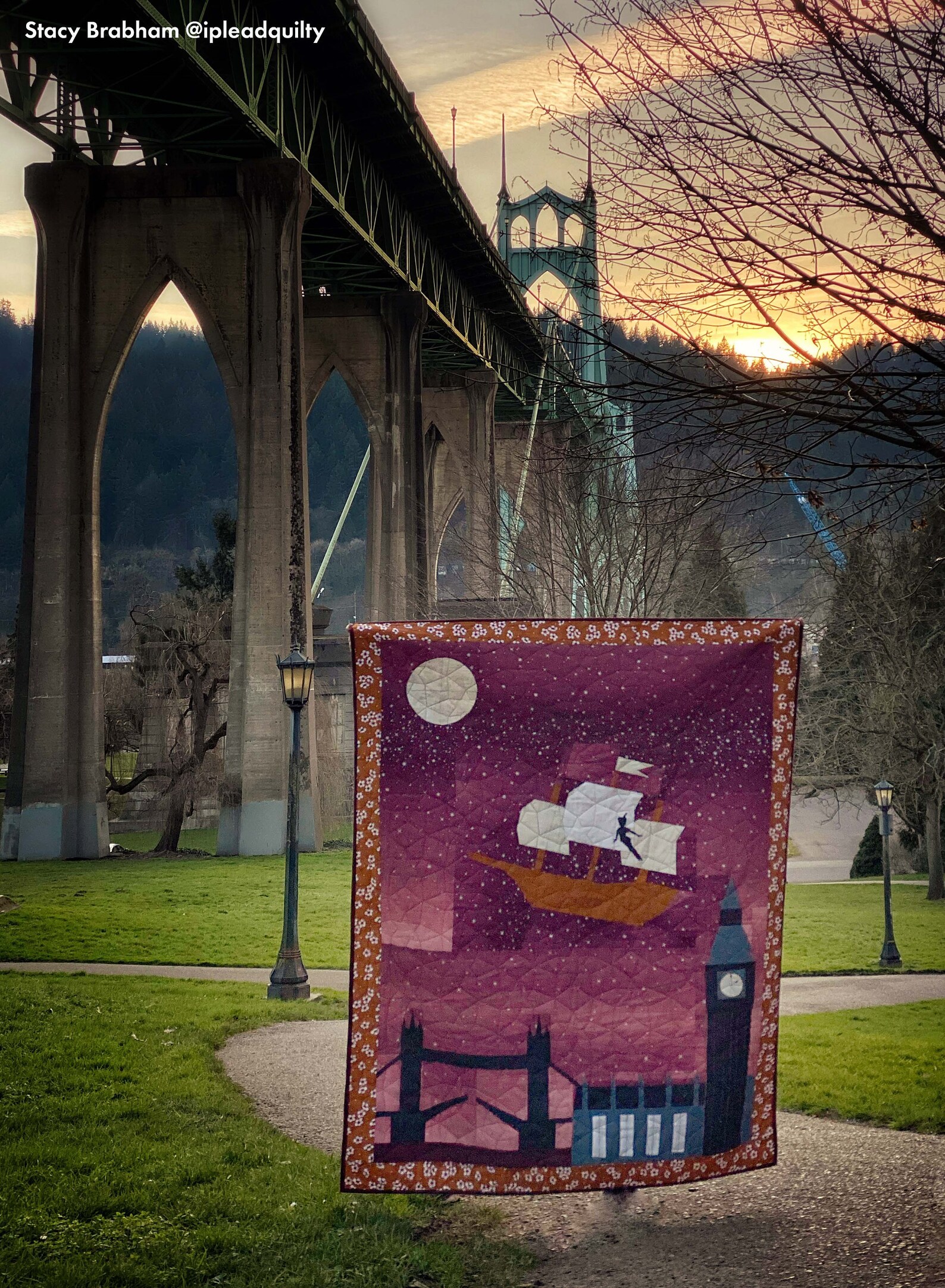 Neverland Comes to London - Foundation Paper Piecing Quilt Pattern ...