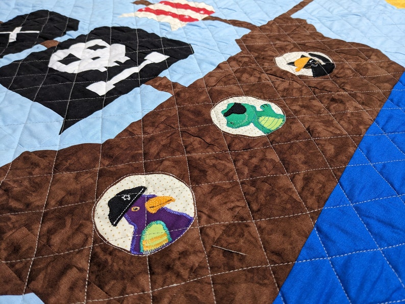 Perfect Pirates Playmat Quilt - Traditional Quilt Piecing - Etsy