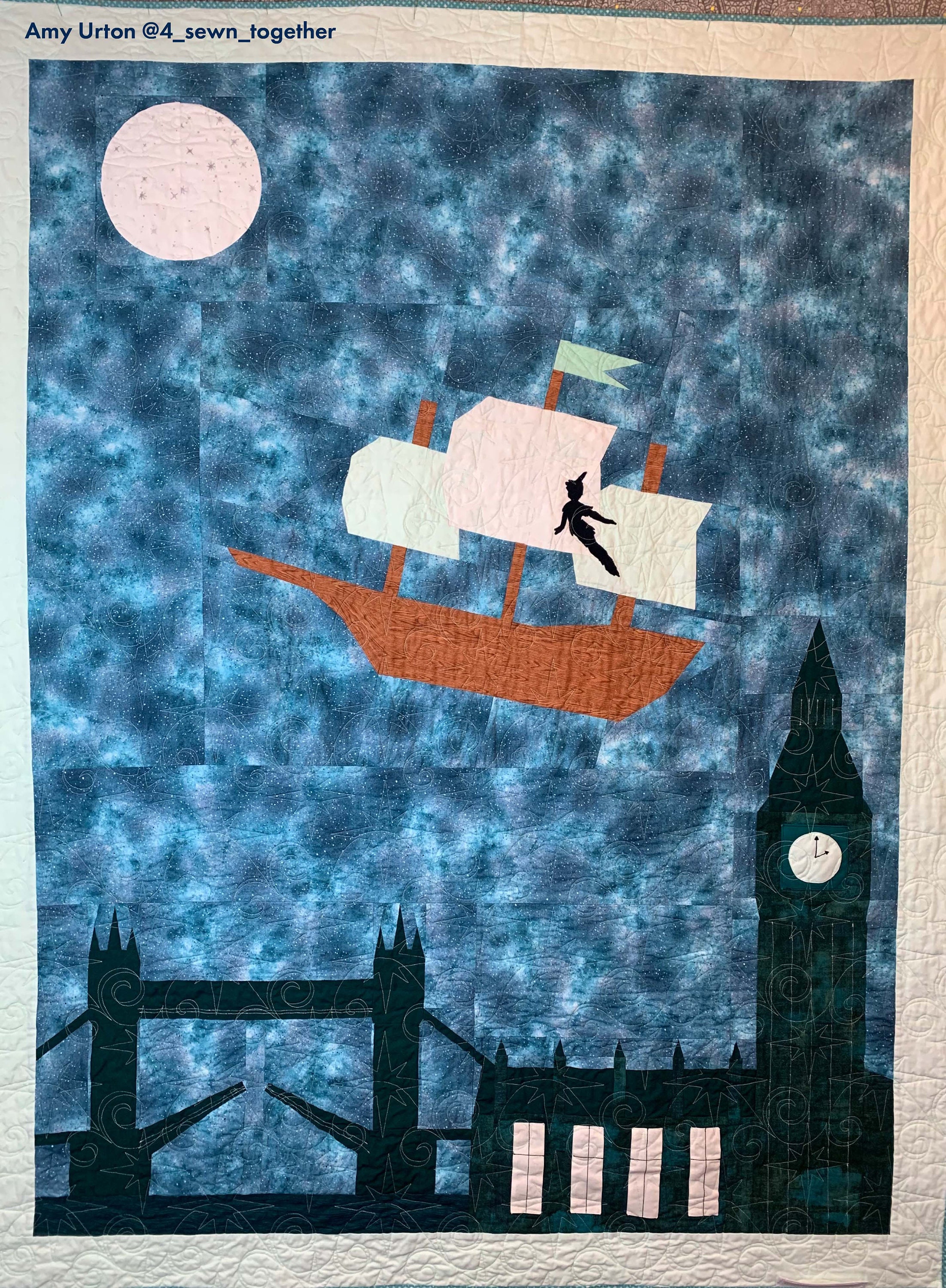 Neverland Comes to London - Foundation Paper Piecing Quilt Pattern ...