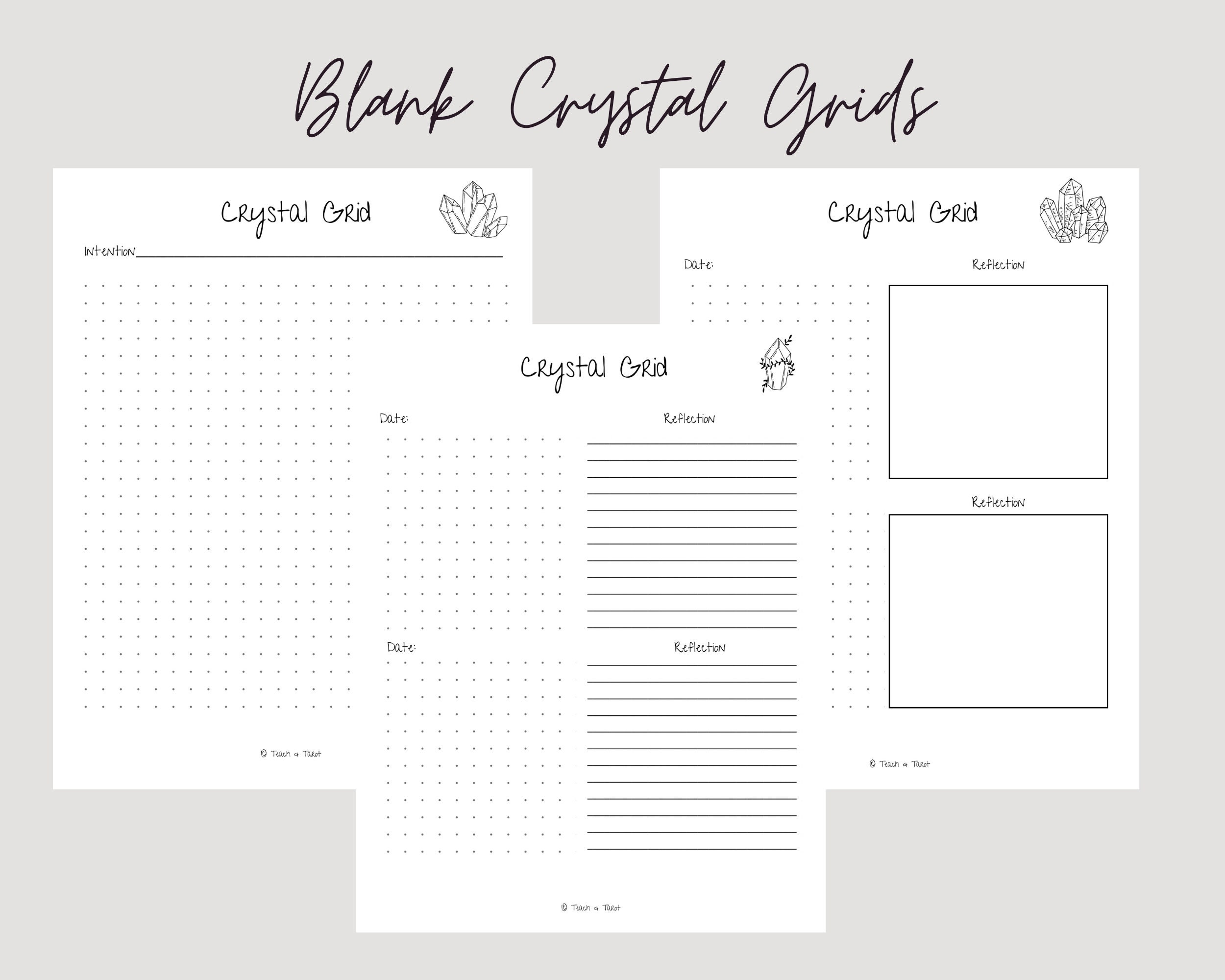 Crystal Journal Printable Mystic Journal Crystal Workbook Witchy ...