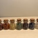 7 Chakra Mini Crystal Glass Jar Set Crystal Gift Gemstone - Etsy