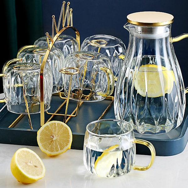 Glass Tea Set - Etsy