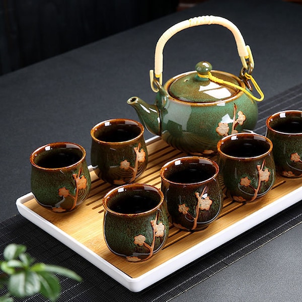 Ceramic Tea Set - Etsy