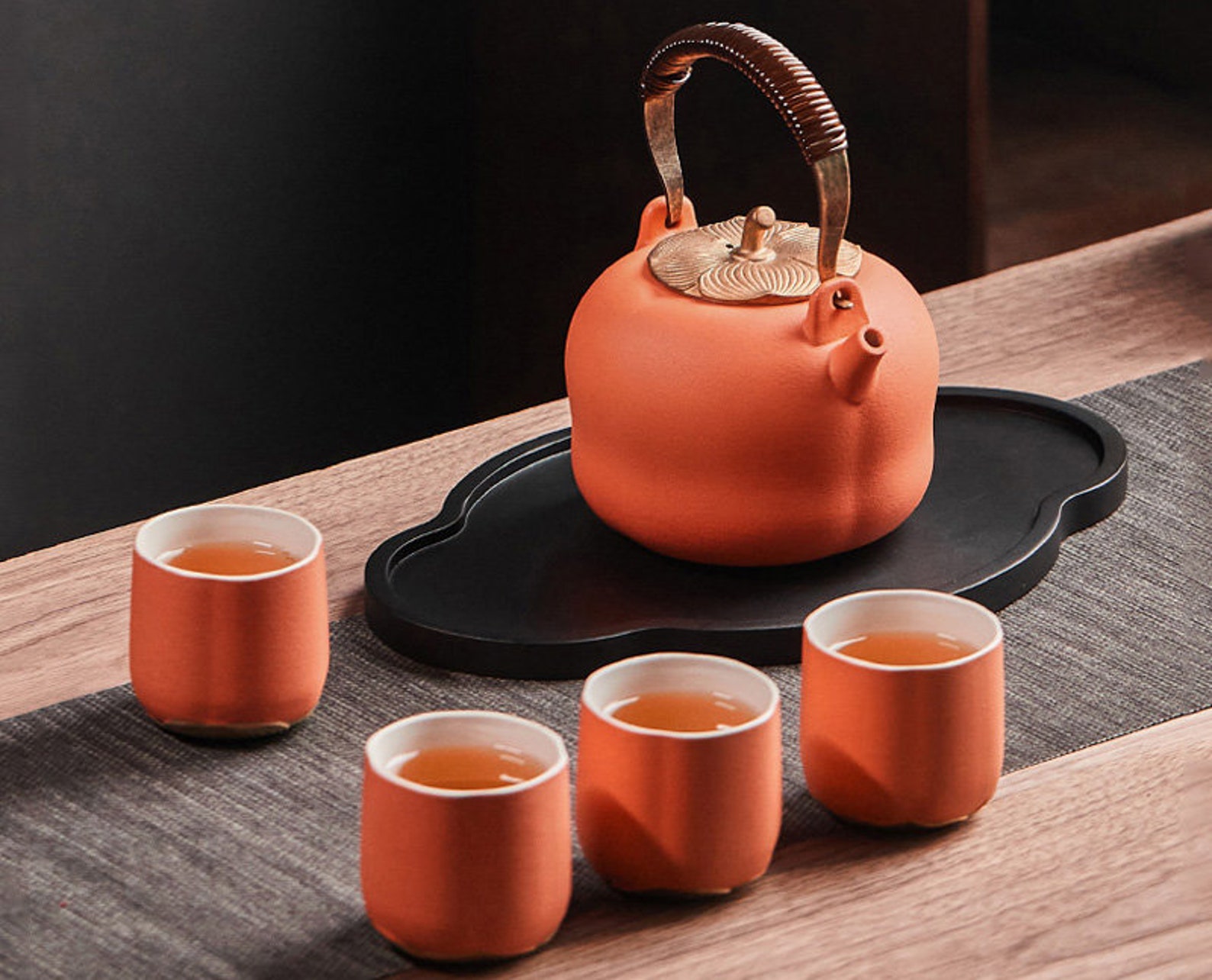 Japanese Tea Set Oriental Tea Set Hand-painted Tea Cup - Etsy