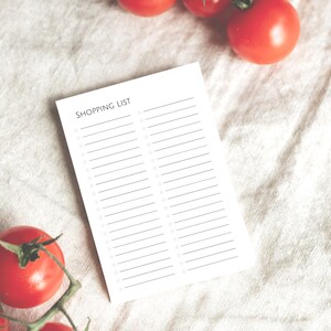 A4 Shopping Checklist, Grocery Checklist, Printable Shopping Checklist ...