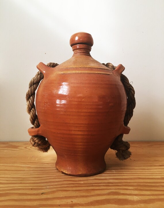 Vintage French Jug With Ropes - Etsy