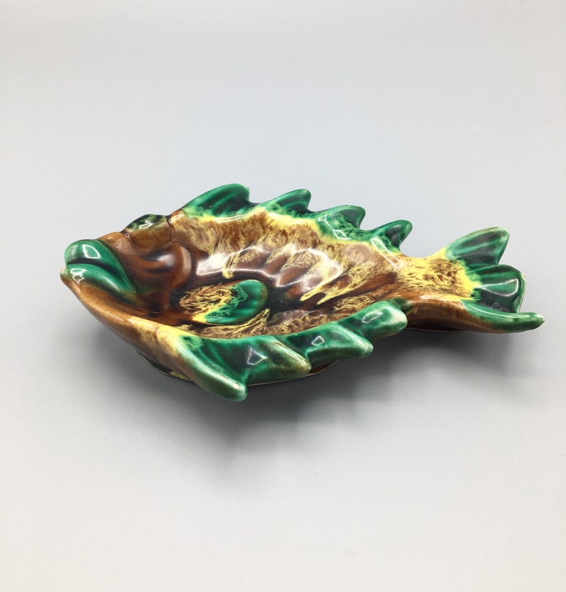 Midcentury Kitch Ceramic Fish Ashtray/ringholder by Vallarius - Etsy