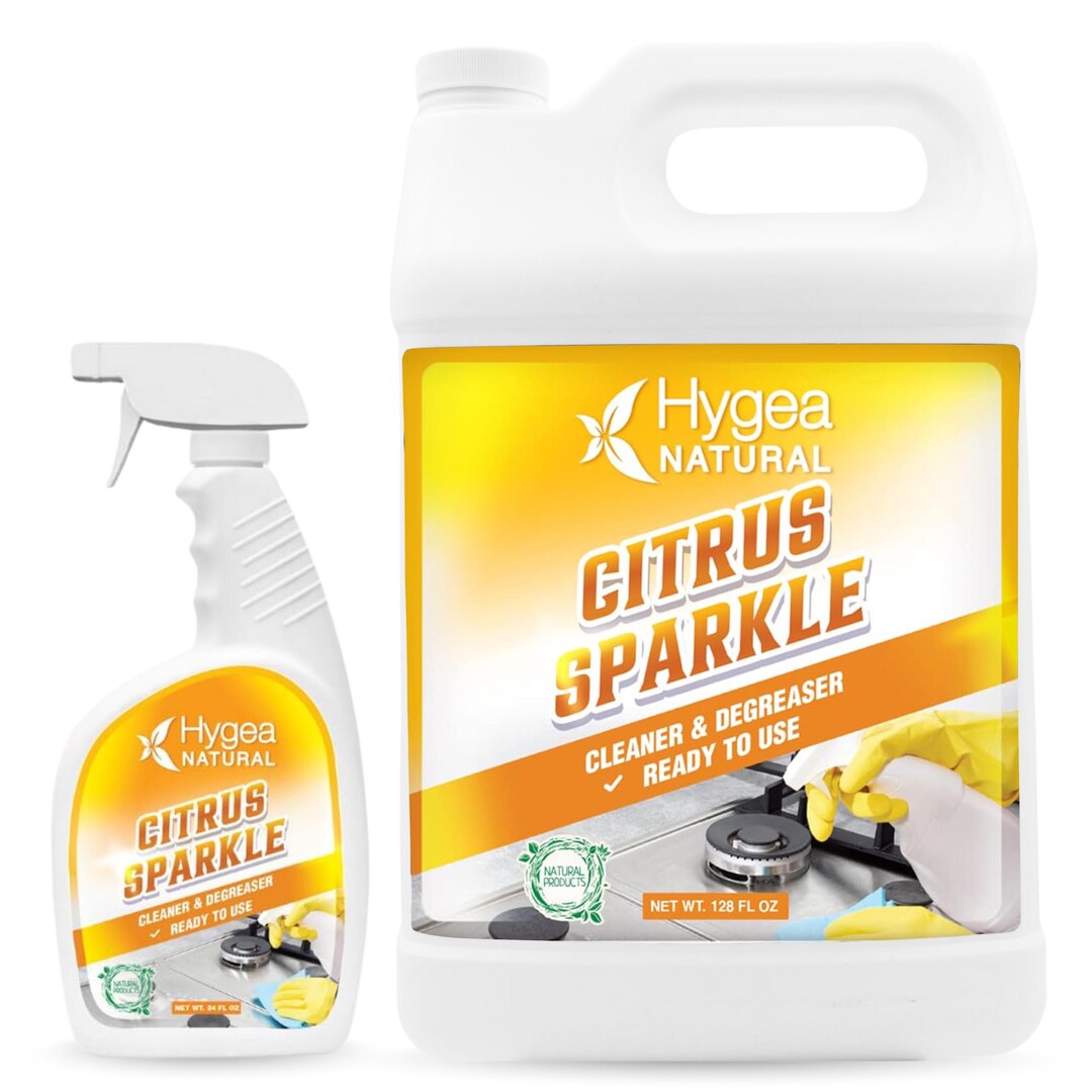 Citrus Sparkle - Natural Cleaner and Degreaser 24oz Spray + 1 Gallon - Etsy