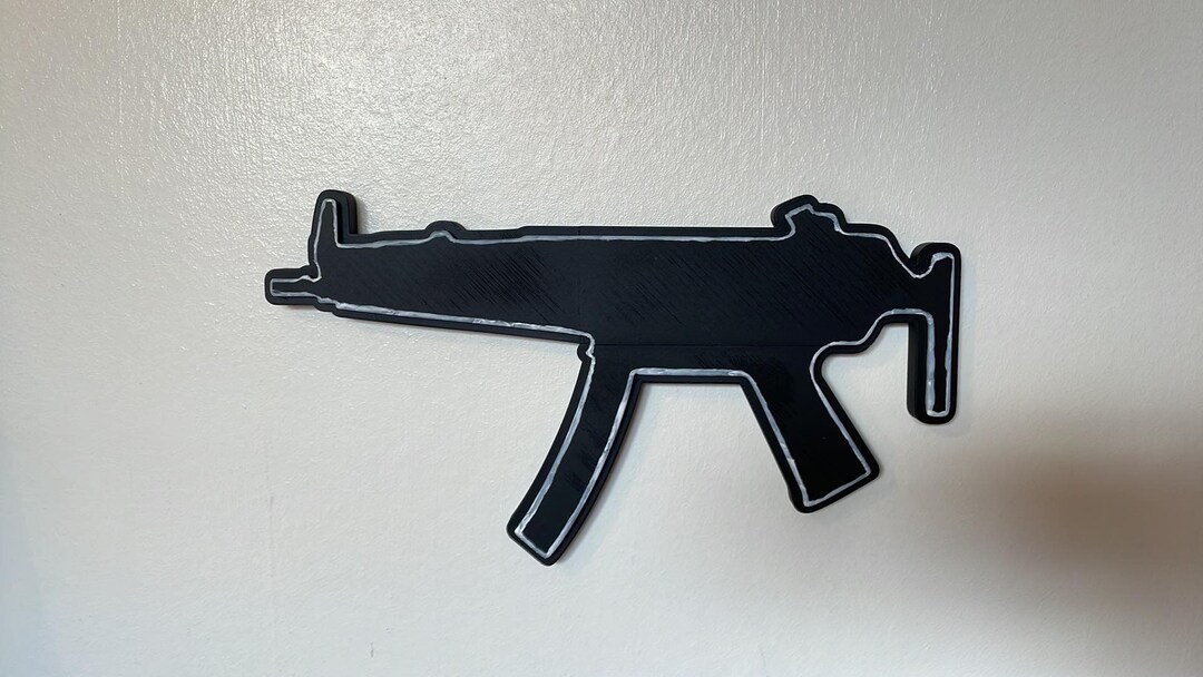 MP5 Chalk Gun Sign - Etsy UK
