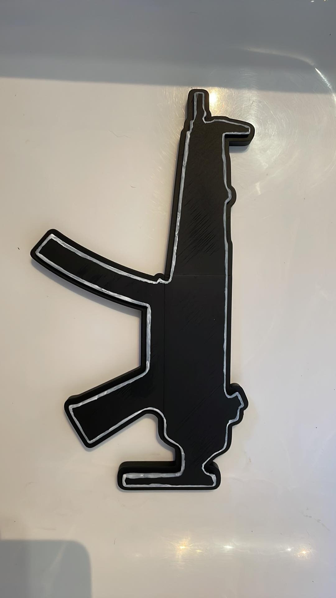 MP5 Chalk Gun Sign - Etsy UK